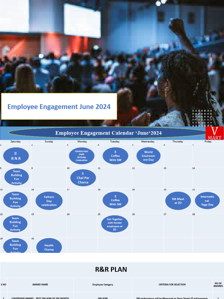 June 2024 Employee Engagement Calendar | PDF