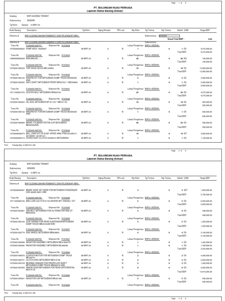 Os Sji BHP TGL 14-Mei-24 | PDF | Automotive Technologies | Motor Vehicle