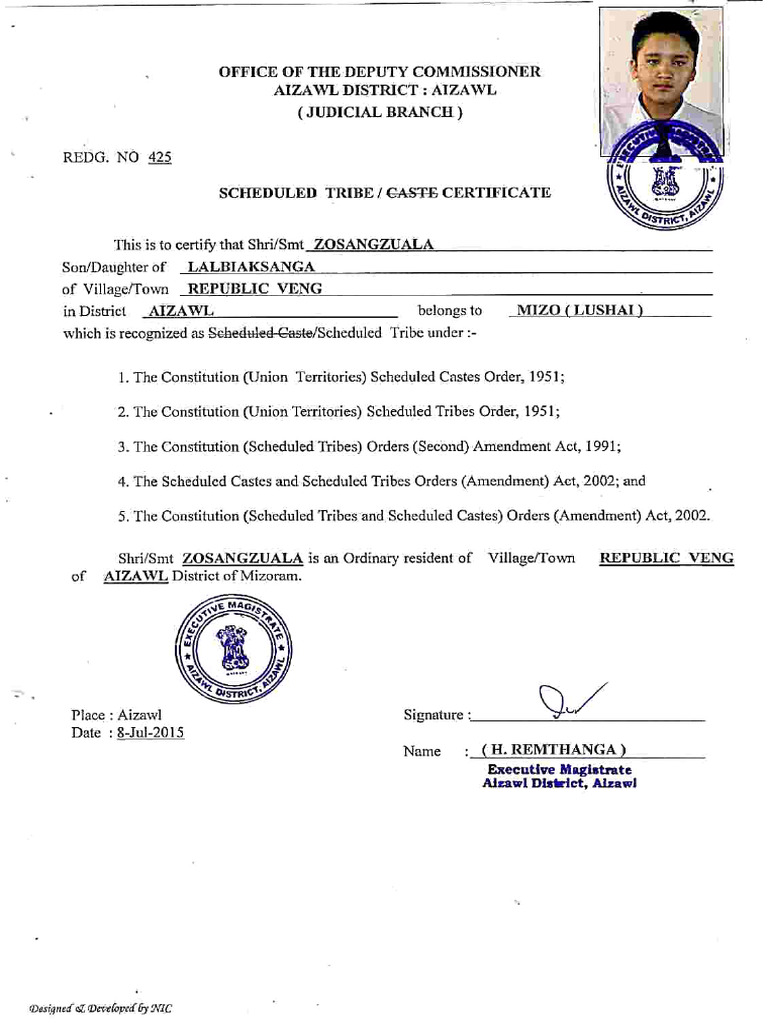 Schedule Tribe Document | PDF
