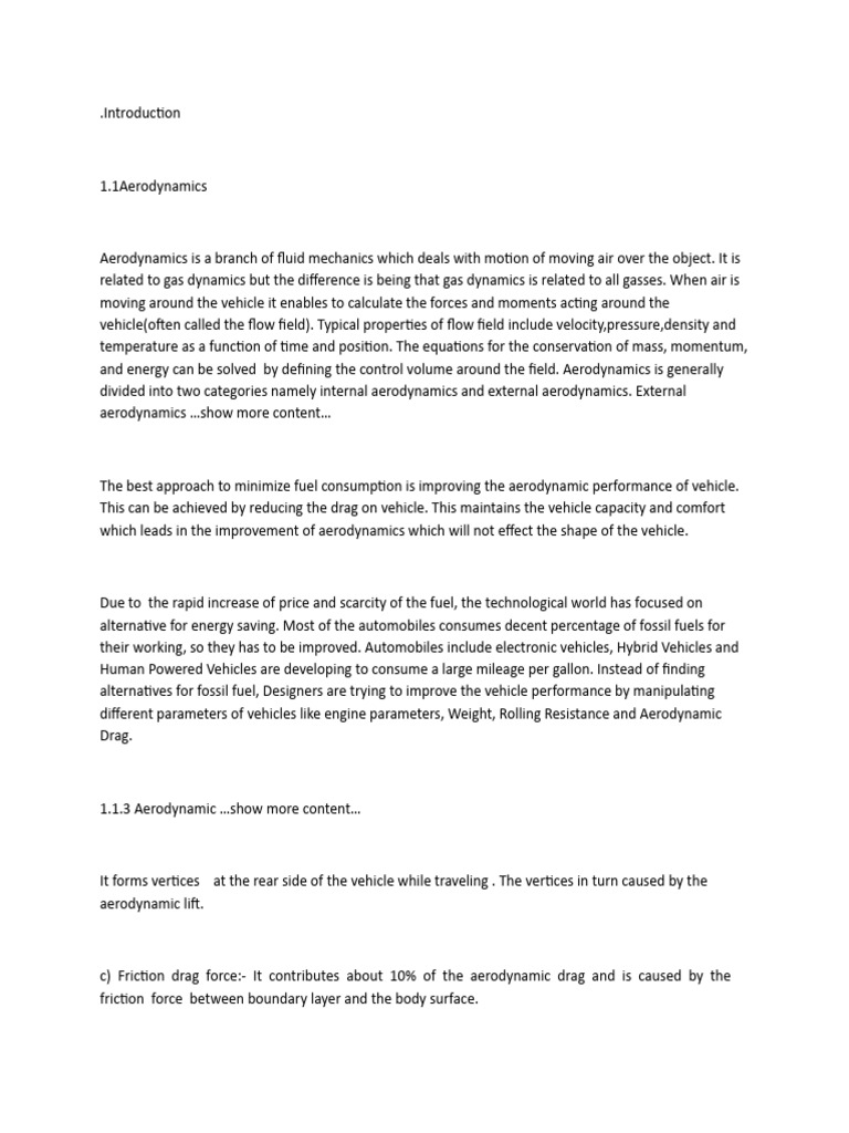 AERODYNAMICS | PDF | Aerodynamics | Drag (Physics)