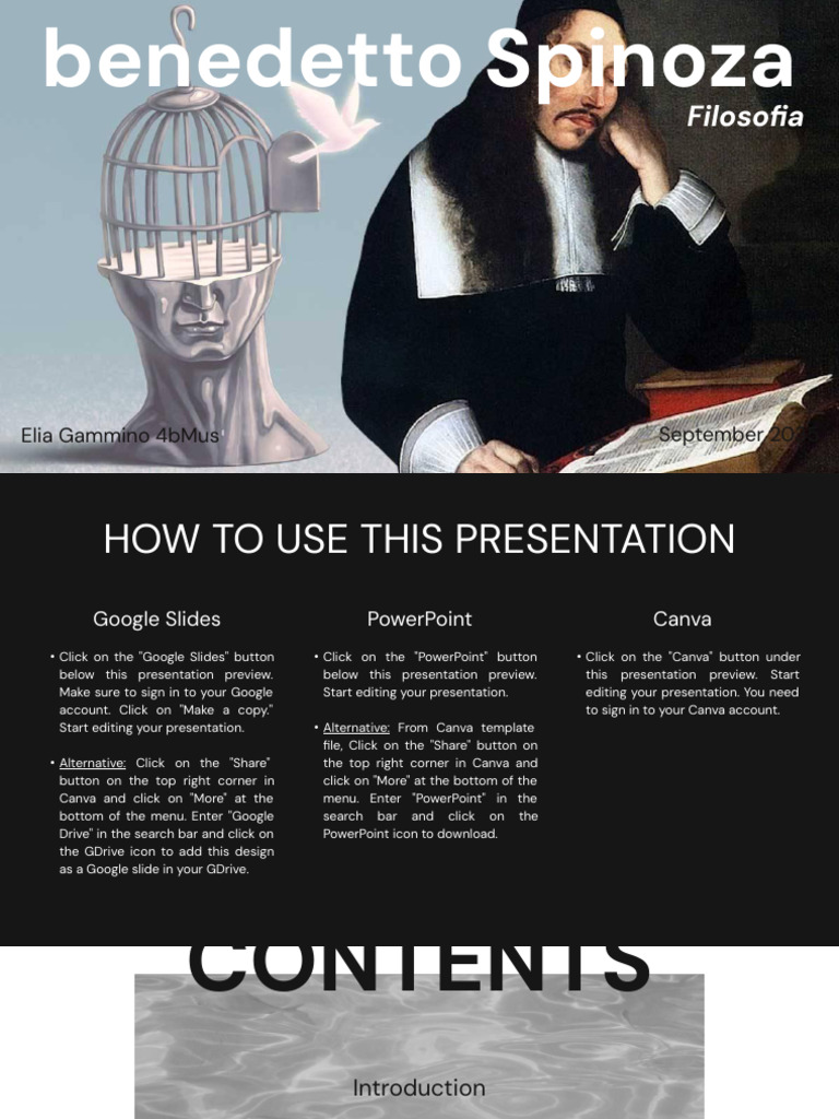 Powerpoint FIlosofia - Benedetto Spinoza | PDF | Software