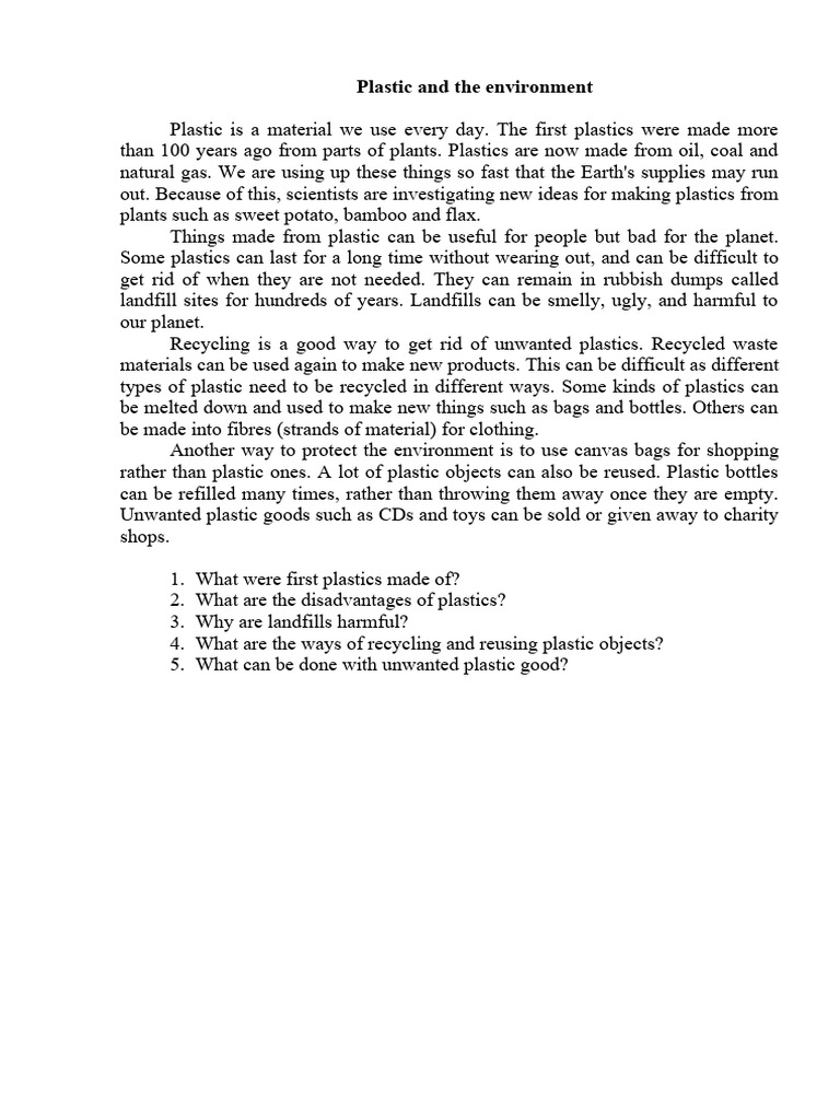 Exam Texts B1 | PDF | Yellowstone National Park | Stress (Biology)