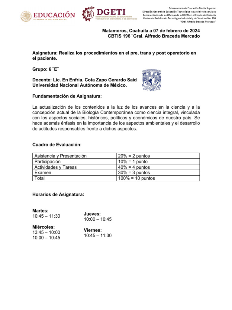 Reglamento y Evaluación en CBTIS 196 | PDF