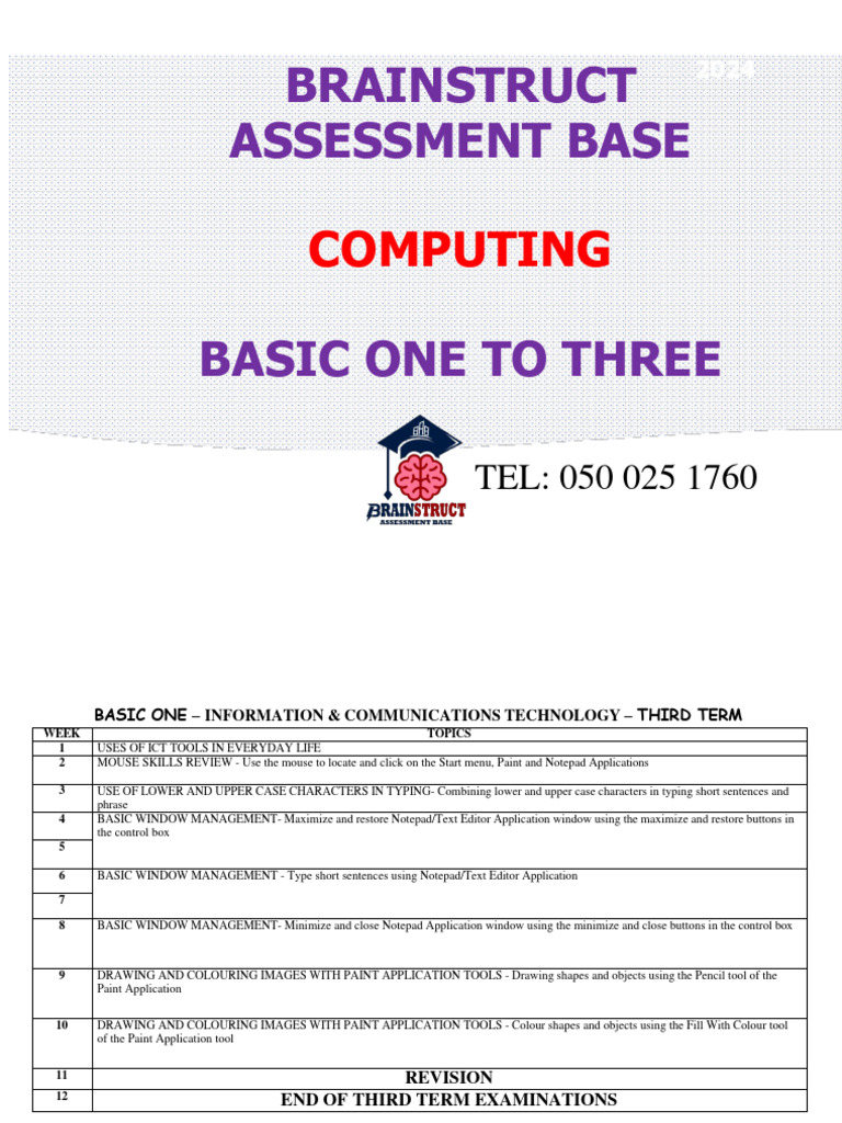 Computing Basic One To Three | PDF | Computer File | Window Manager