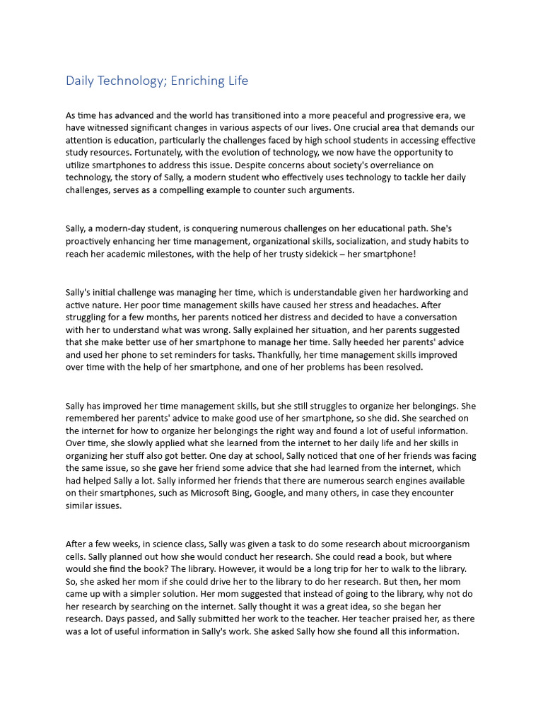 Daily Technology Enriching Life | PDF