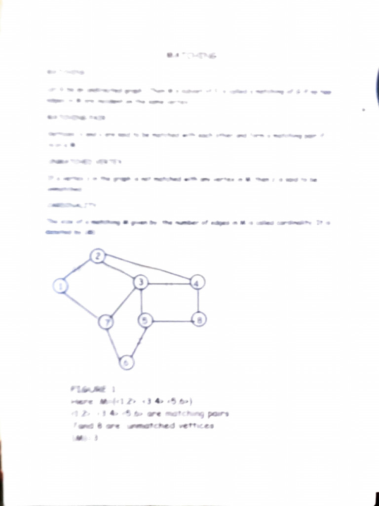 Edmond Blossoms Algorithm | PDF | Theoretical Computer Science | Discrete Mathematics