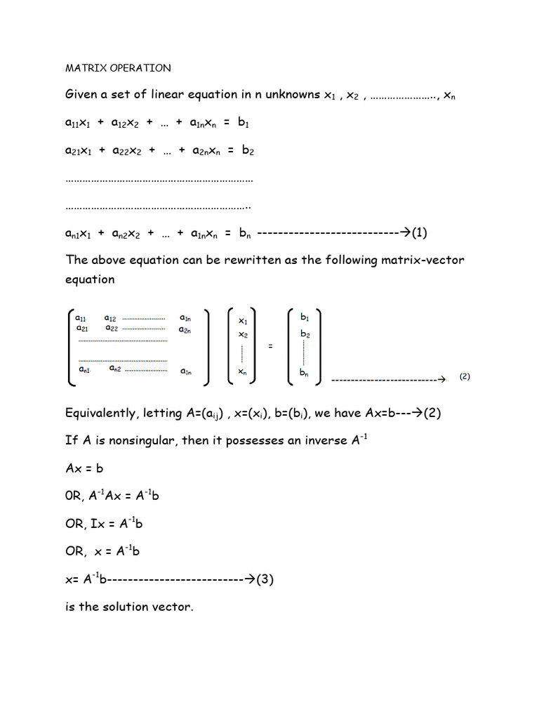 LUP DECOMPOSITION | PDF | Matrix (Mathematics) | Operator Theory