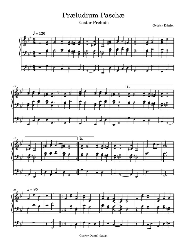 Easter Prelude - by Daniel Gyorky | PDF