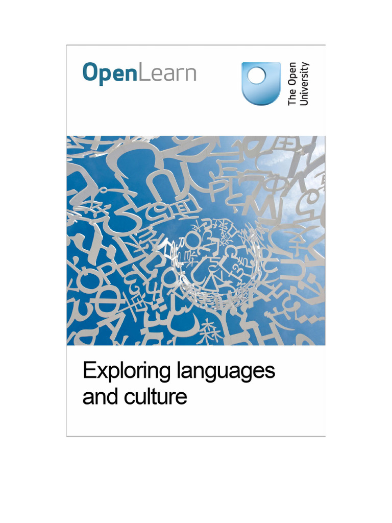Exploring Languages and Cultures | PDF | Creative Commons License | Slang