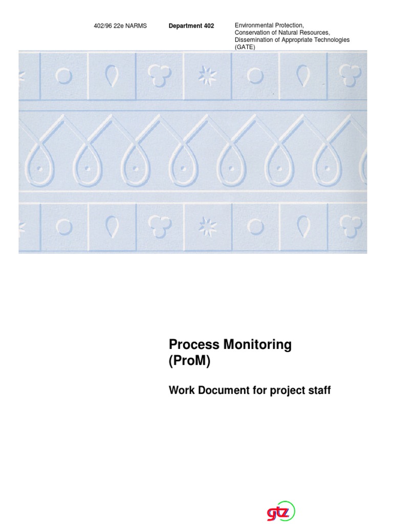GTZ-Process Monitoring For Project | PDF | Resource | Forestry