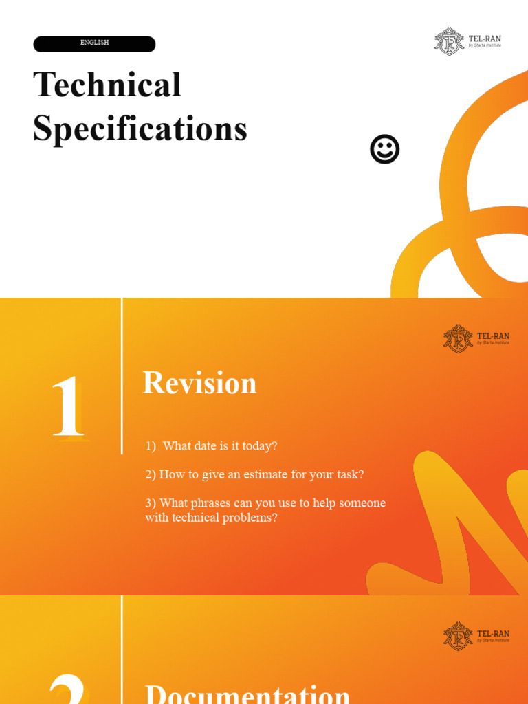 L6. Technical Specifications | PDF | Career & Growth | Business