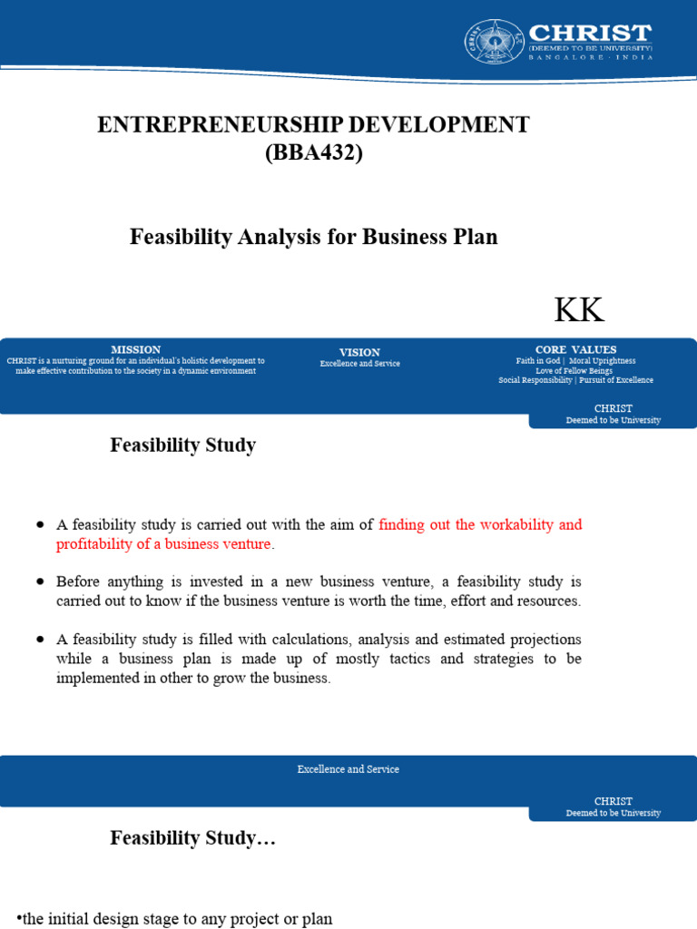 UNIT 4 Feasibility Analysis For Business Plan | PDF | Feasibility Study | Cost Of Capital