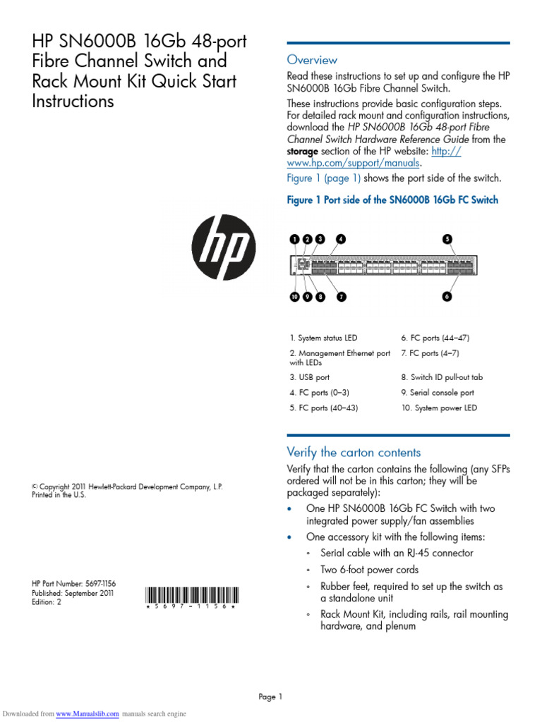 sn6000b-QuickStart Guide | PDF | Ip Address | Network Switch