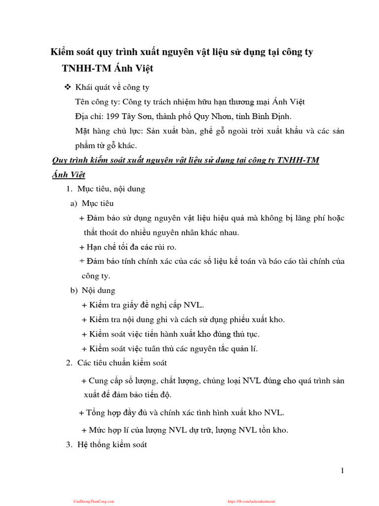 Quan-Ly-Hoc - Kiem-Soat-Quy-Trinh-Xuat-Nvl-Su-Dung - (1) - (Cuuduongthancong - Com) | PDF
