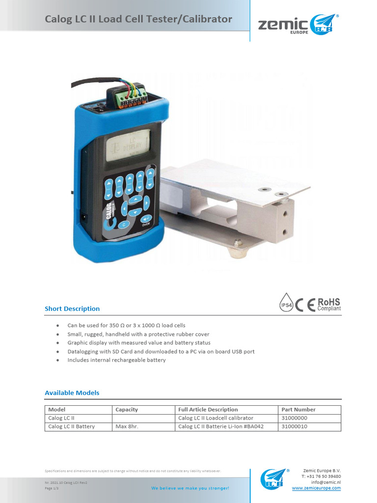 Calog LCII Datasheet | PDF | Electronic Engineering | Electronics