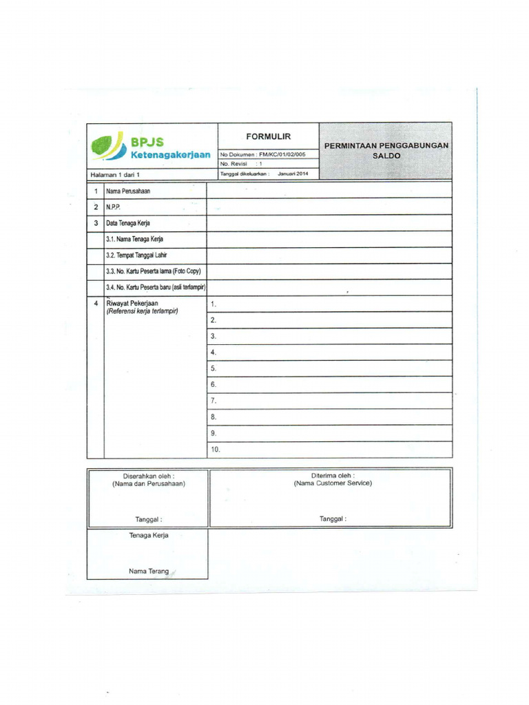 Form Amalgamasi | PDF