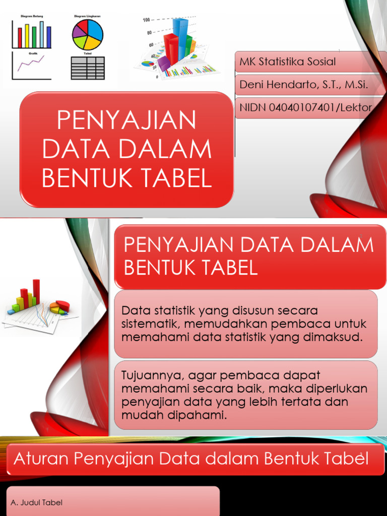 Penyajian Data dalam Tabel Statistika | PDF
