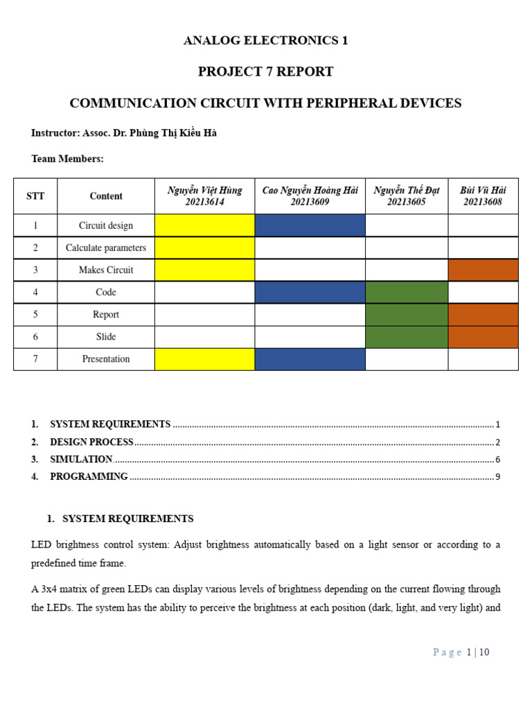 Project 7 | PDF | Light Emitting Diode | Electrical Network