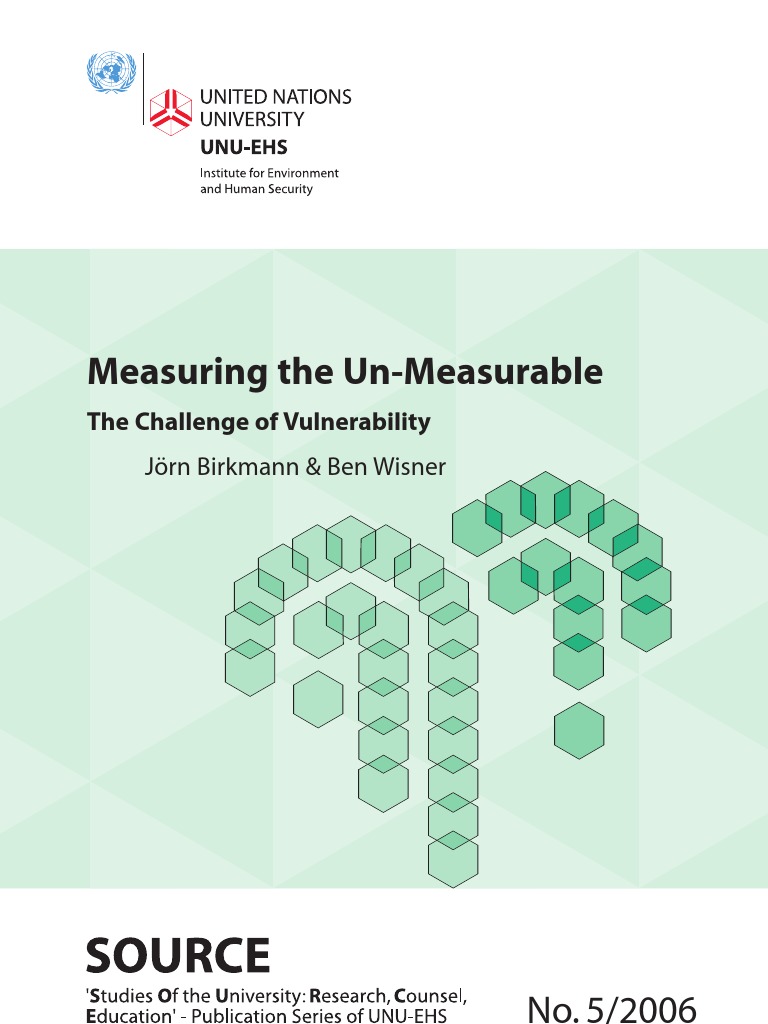 Measuring The Unmeasurable | PDF | Hazards | Vulnerability