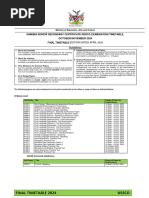 2024 NSC Final Grade 12 Exam Timetable | PDF | Educational Stages