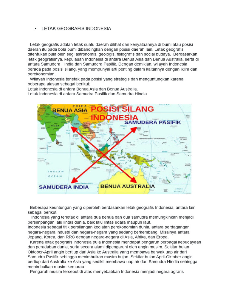 Letak Geografis Indonesia | PDF