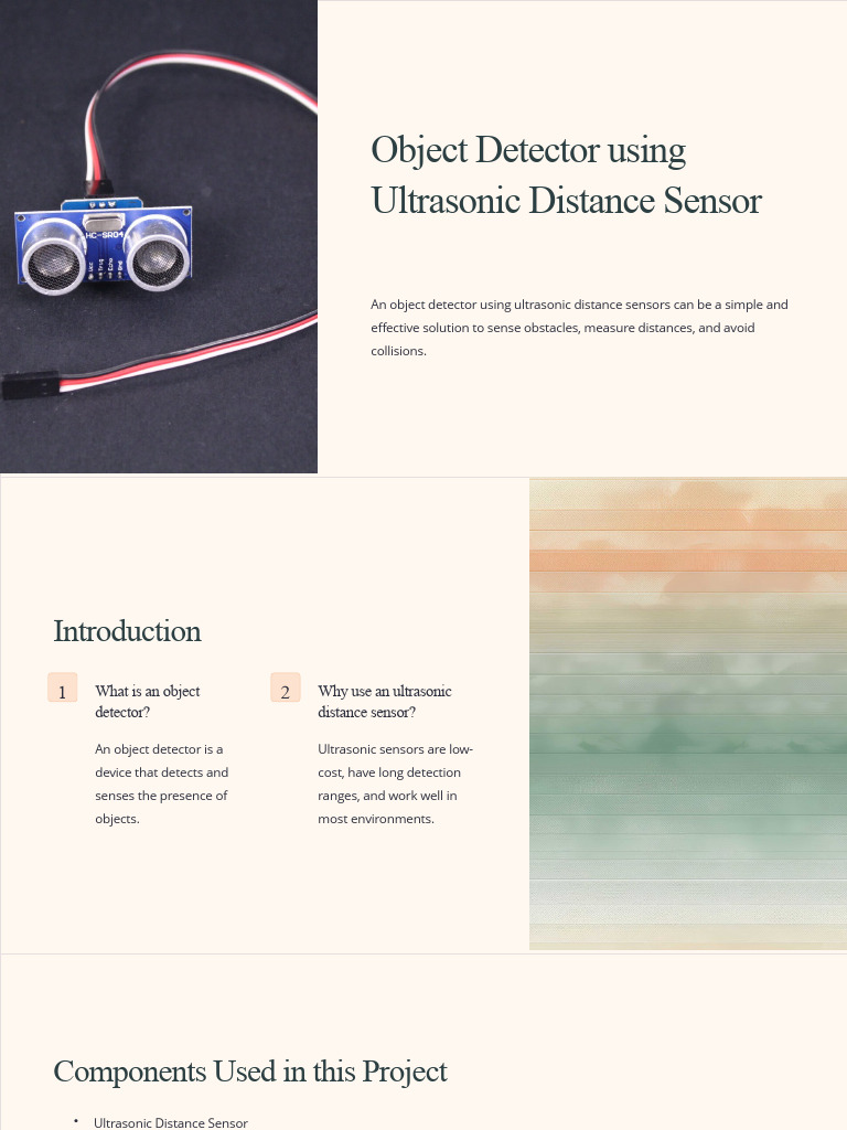 Object-Detector-using-Ultrasonic-Distance-Sensor by JOHN | PDF | Sensor ...