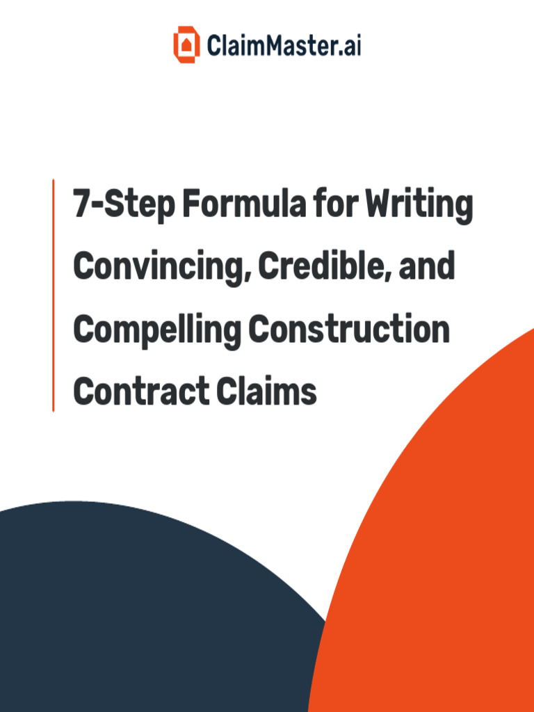 7-step formula designed to help you craft compelling, robust claims | PDF