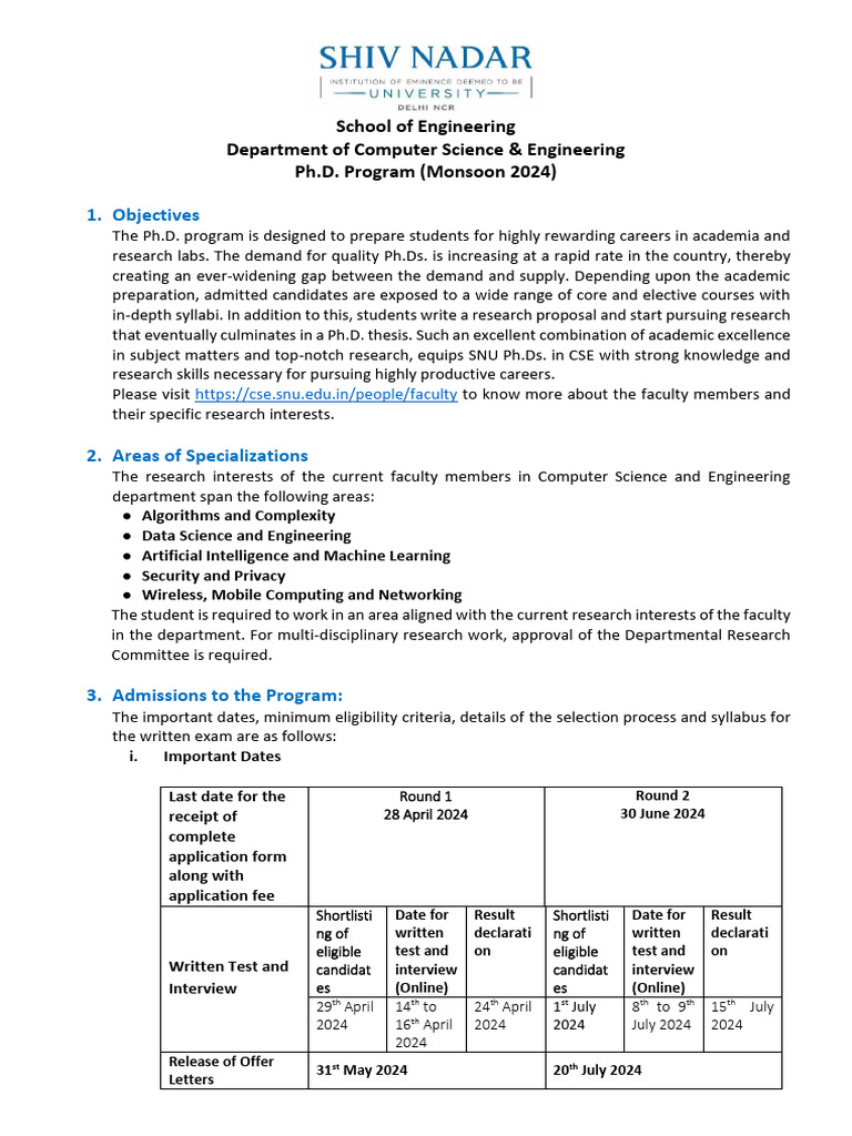 Exploring The World of Research: PHD in Computer Science | PDF | Doctor ...