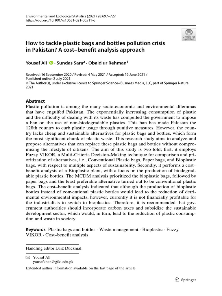 Plastic Bags | PDF | Greenhouse Gas | Plastic