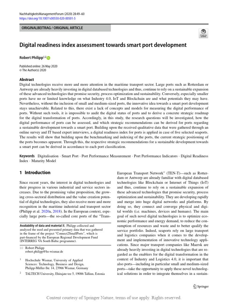 Digital Readiness Index Assessment Towards Smart P | PDF | Internet Of ...