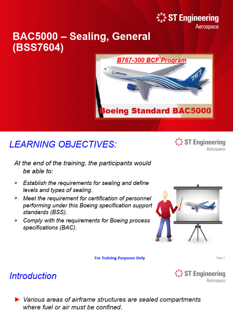 BAC5000 - Sealing General (BSS7604) Training (Rev3) | PDF | Silicone | Leak