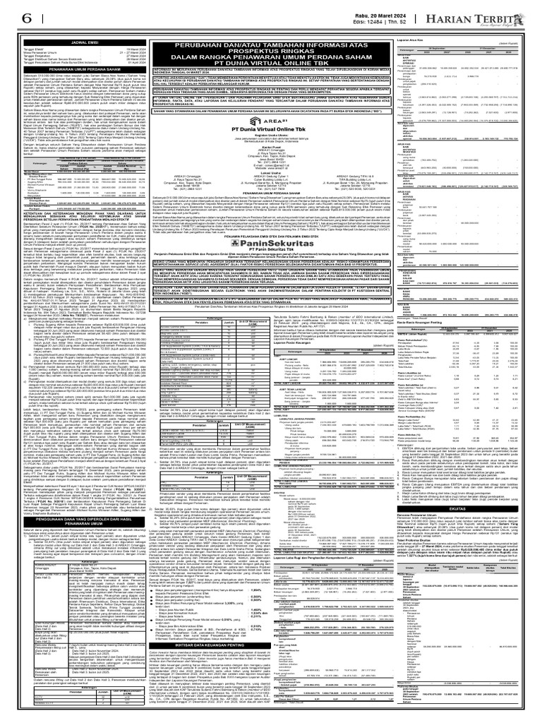 D - AREA - Intam Prospektus Ringkas | PDF