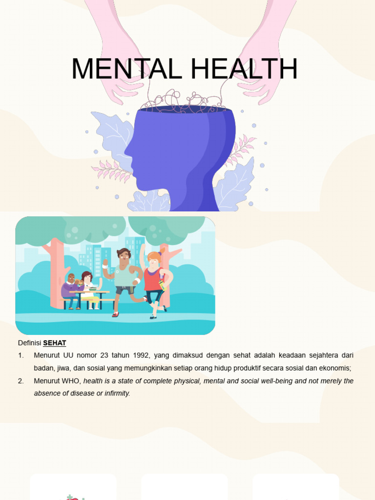 Materi Mental Health | PDF | Pengembangan Diri | Kesehatan Holistik