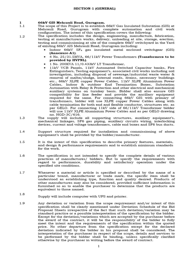 MRFZDG | PDF | Electrical Substation | Specification (Technical Standard)