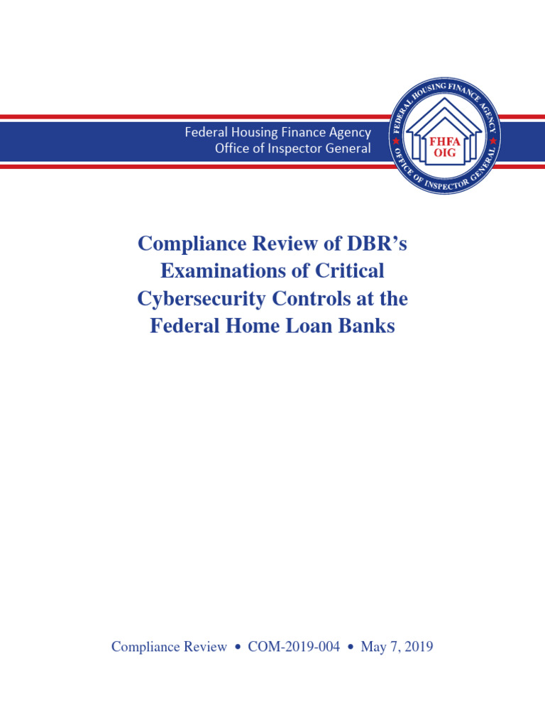 Review of DBR Examinations of Critical Cybersecurity Controls | PDF ...