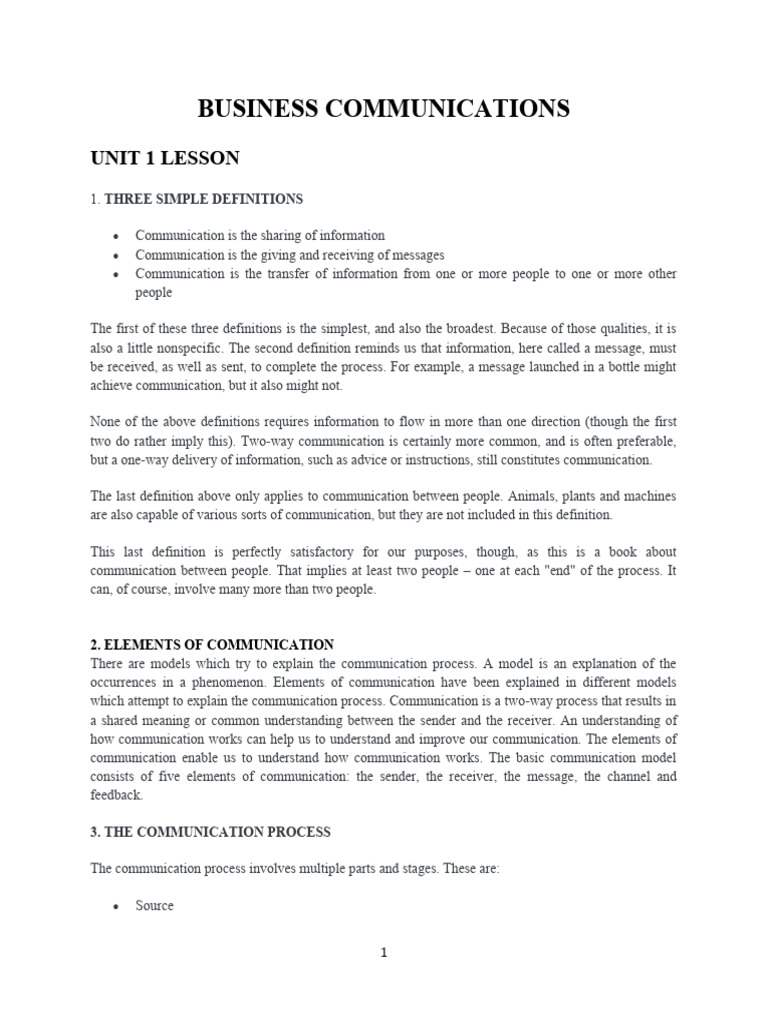 Business Communications | PDF | Communication | Marketing