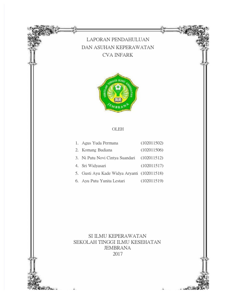 PDF LP Askep Cva Infark | PDF