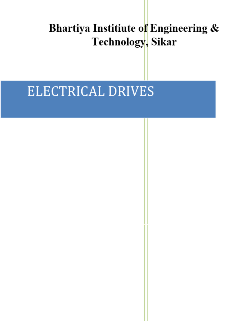 4745833949electric Drive Lab Mannual | PDF | Electric Motor | Rectifier