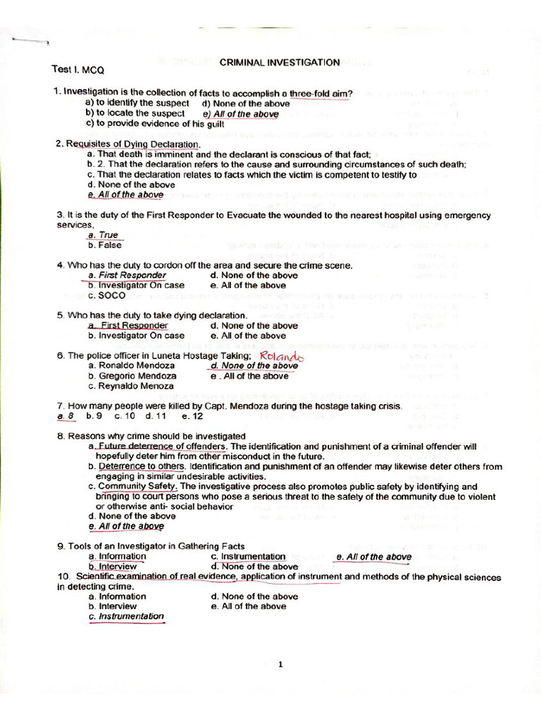 Criminal Investigation | PDF