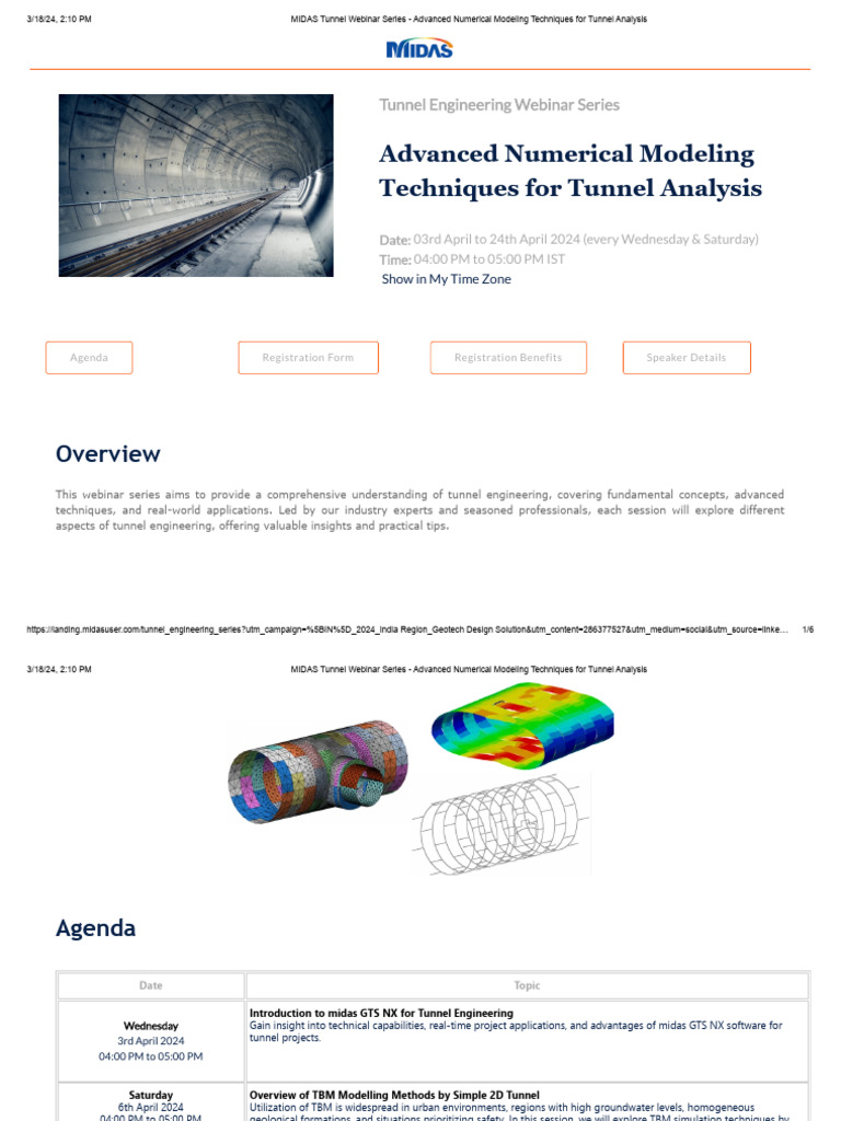 MIDAS Tunnel Webinar Series - Advanced Numerical Modeling Techniques ... MIDAS Tunnel Webinar Series - Advanced Numerical Modeling Techniques ...