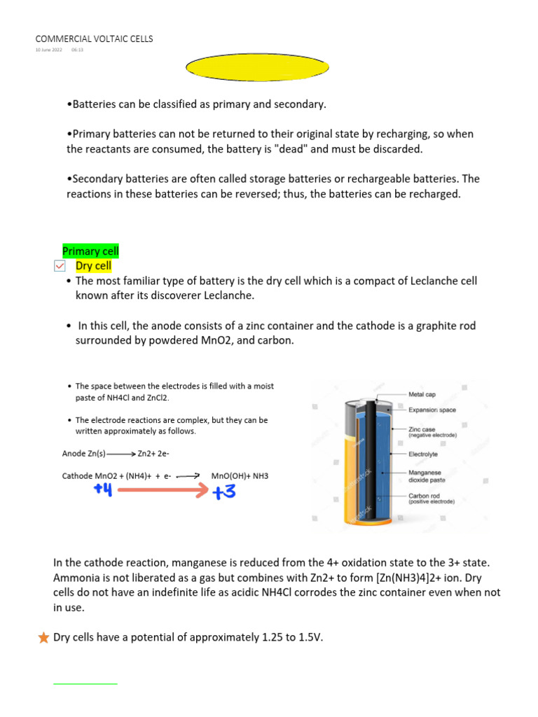Commercial Voltaic Cell | PDF