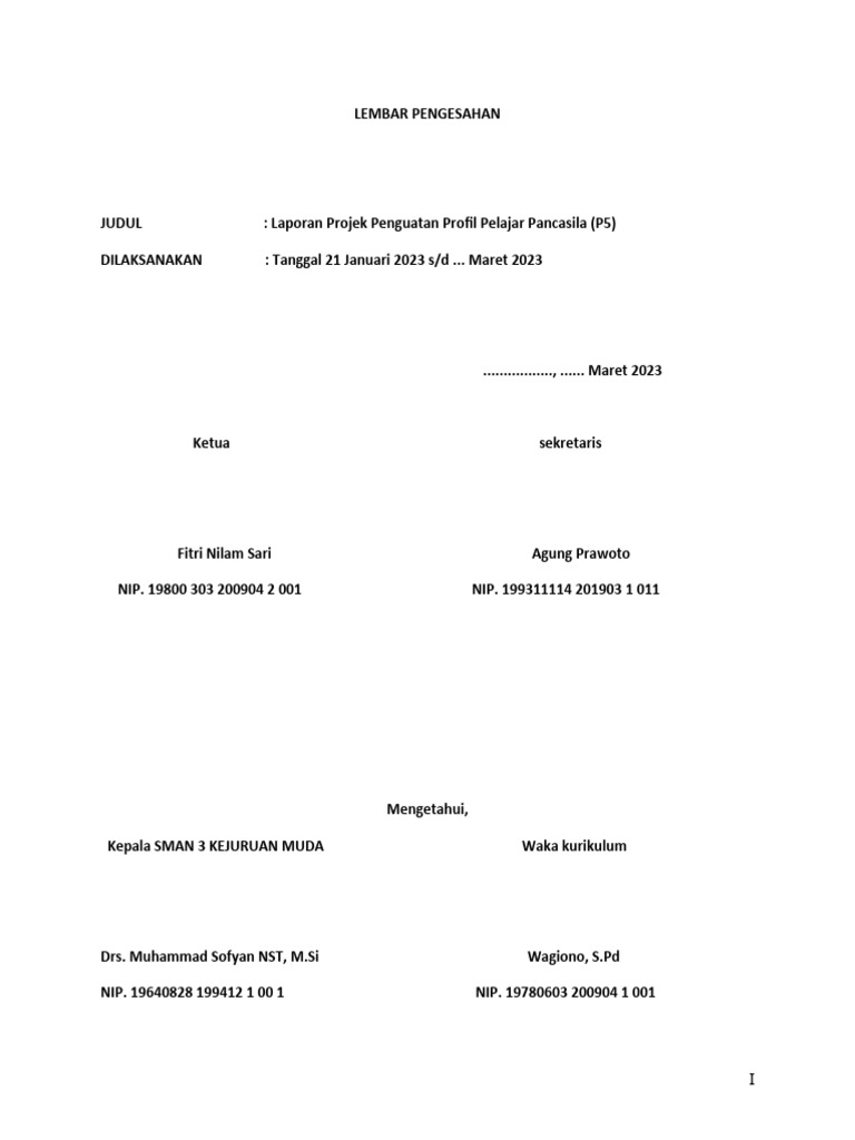 LEMBAR PENGESAH-WPS Office | PDF