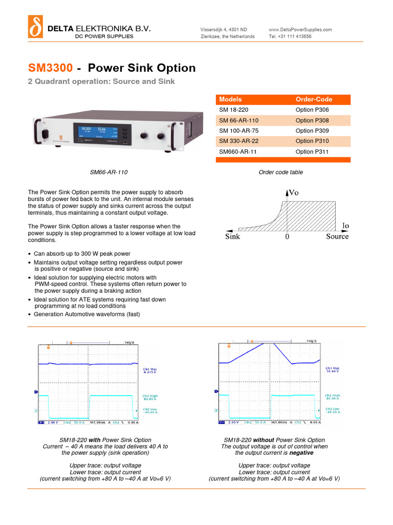 DTS PowerSinkSM3300 202304 | PDF | Power Supply | Electricity
