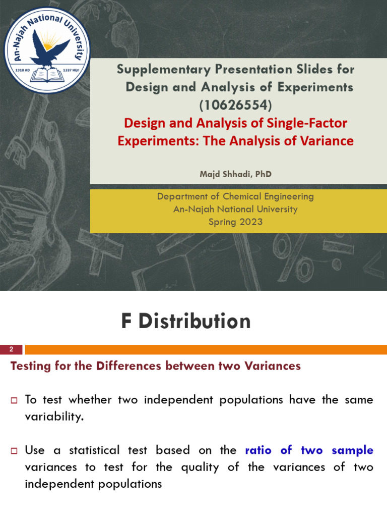 5 Experimental Design Anova Spring 2023 Pdf Variance F Test