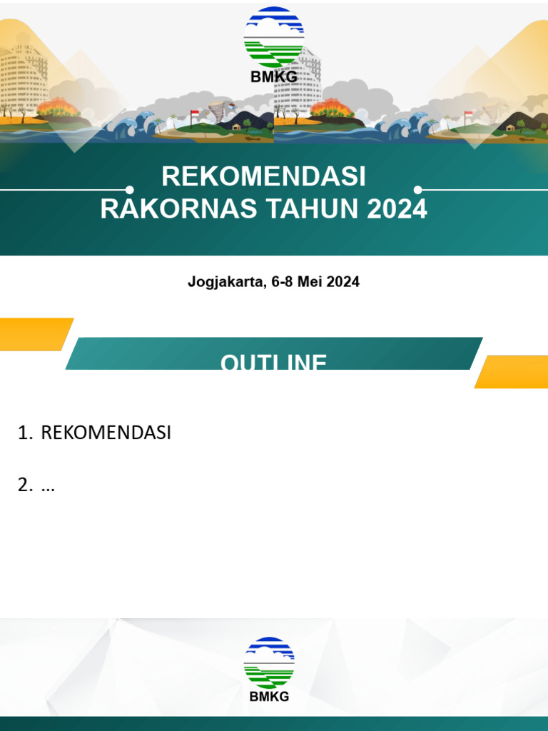 Rekomendasi Rakornas 2024 - Klimat | PDF | Teknologi & Rekayasa