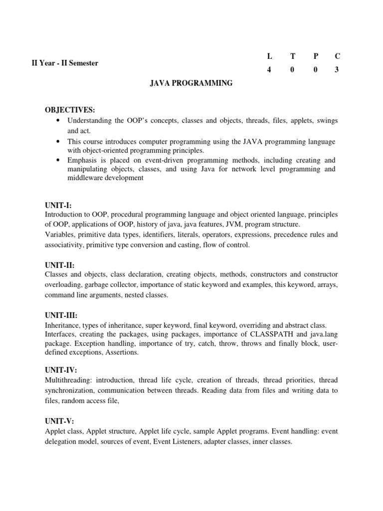 Java Download Free Pdf Class Computer Programming Java Programming Language 