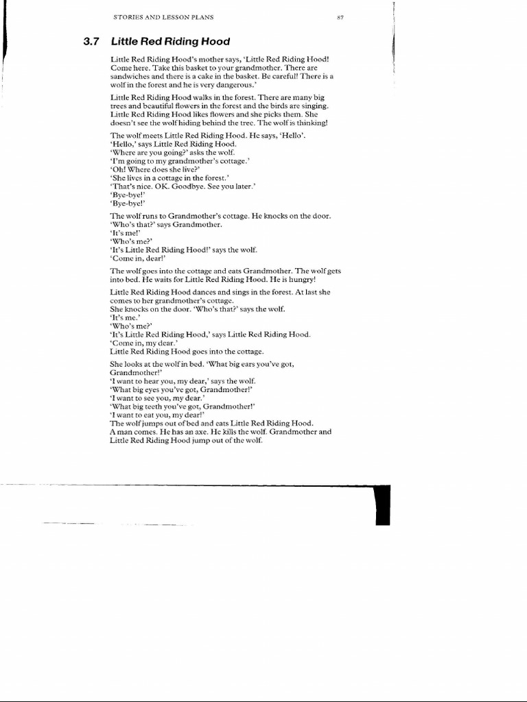 Little Red Riding Hood | PDF