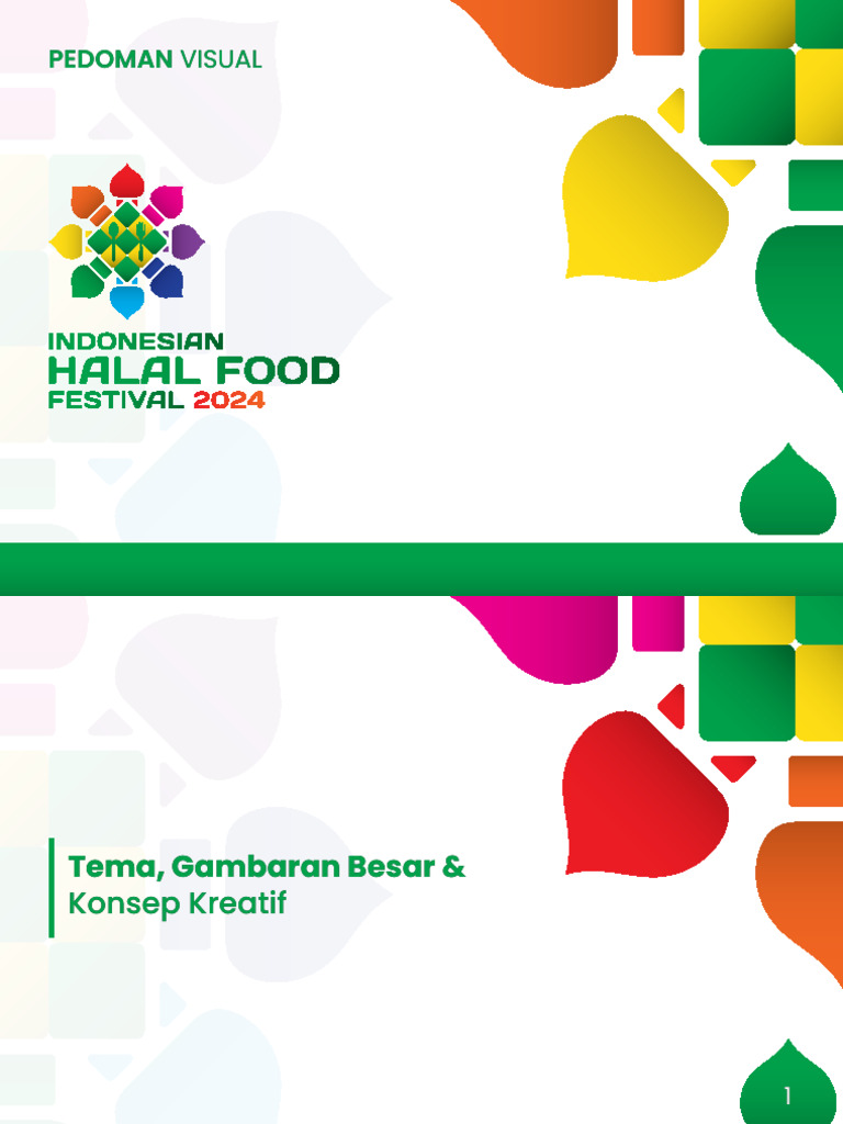 Pedoman Visual Festival Makanan Halal 2024 | PDF | Griya & Taman
