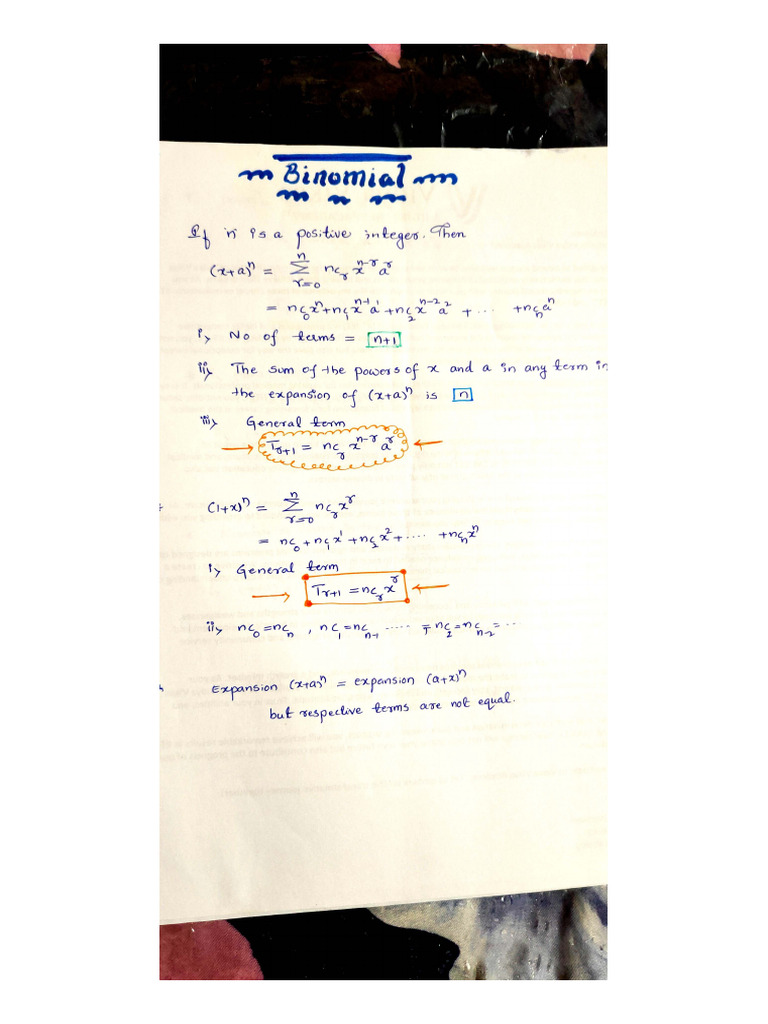 binomial theorem sums | PDF