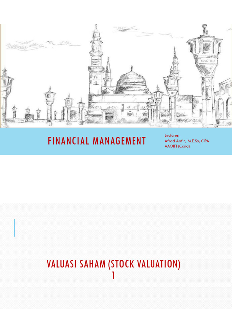 Valuasi Saham - Stock Valuation - 1 | PDF | Stocks | Preferred Stock